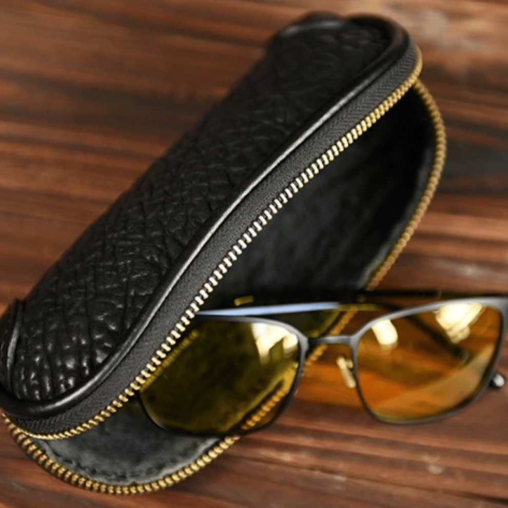Leather Pencil Case - Vintage Zip Pouch for Pens, Stationery – WittyWilding